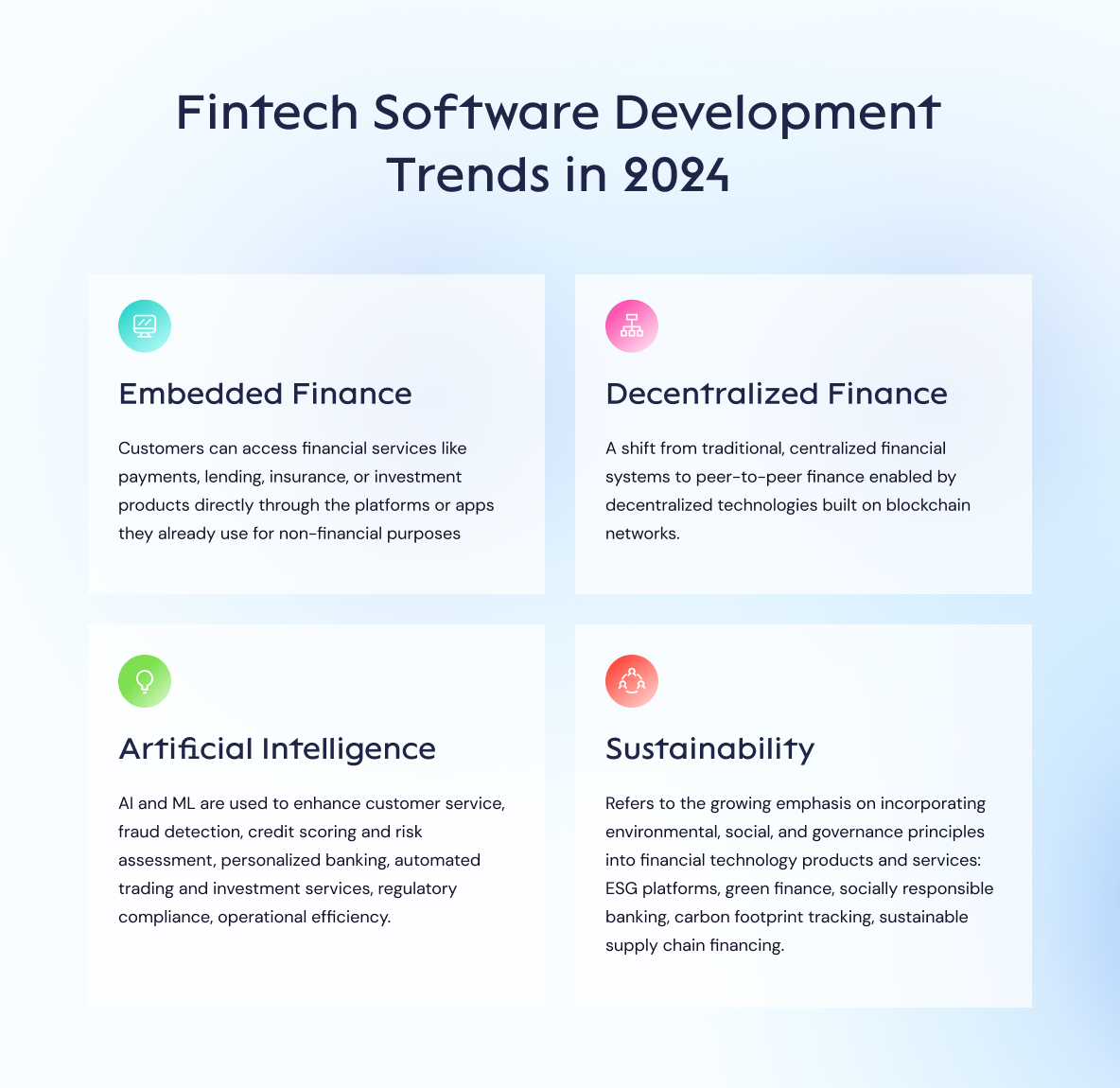 Fintech Software Development Trends in 2024